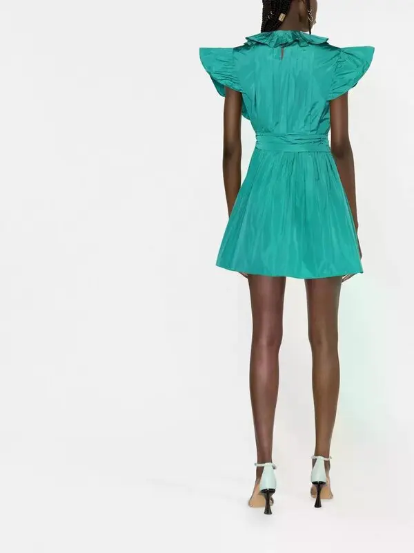 Alberta Ferretti Bow-detail Flared Dress