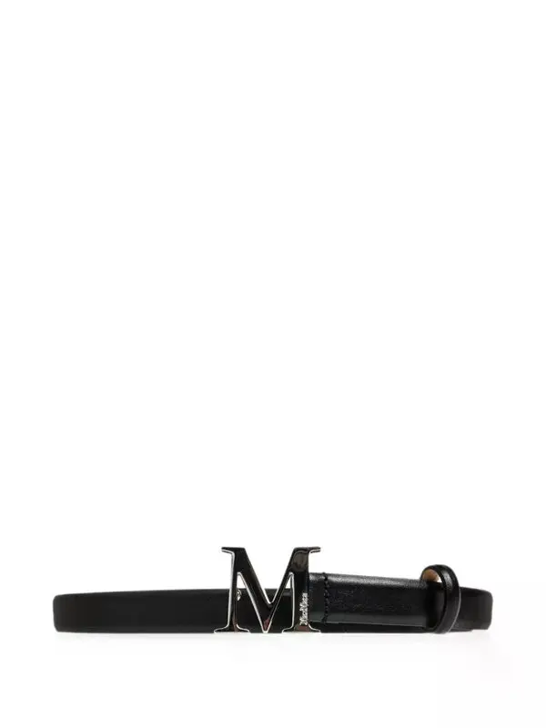 Max Mara Logo-plaque Leather Belt