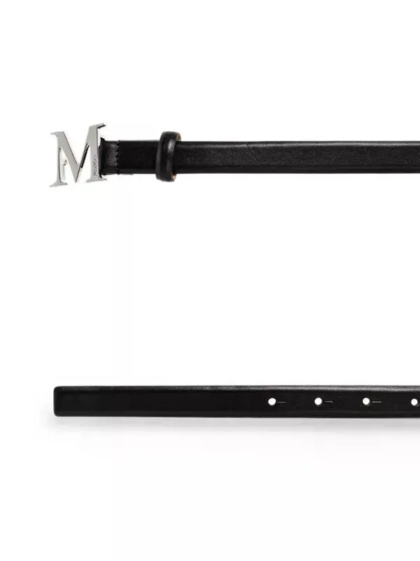 Max Mara Logo-plaque Leather Belt