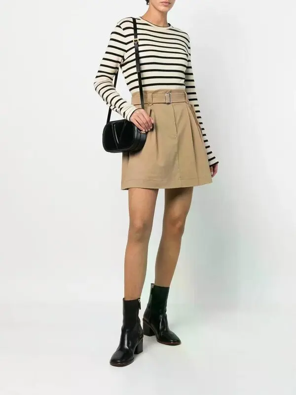 Alberta Ferretti Belted Cargo Pocket Skirt
