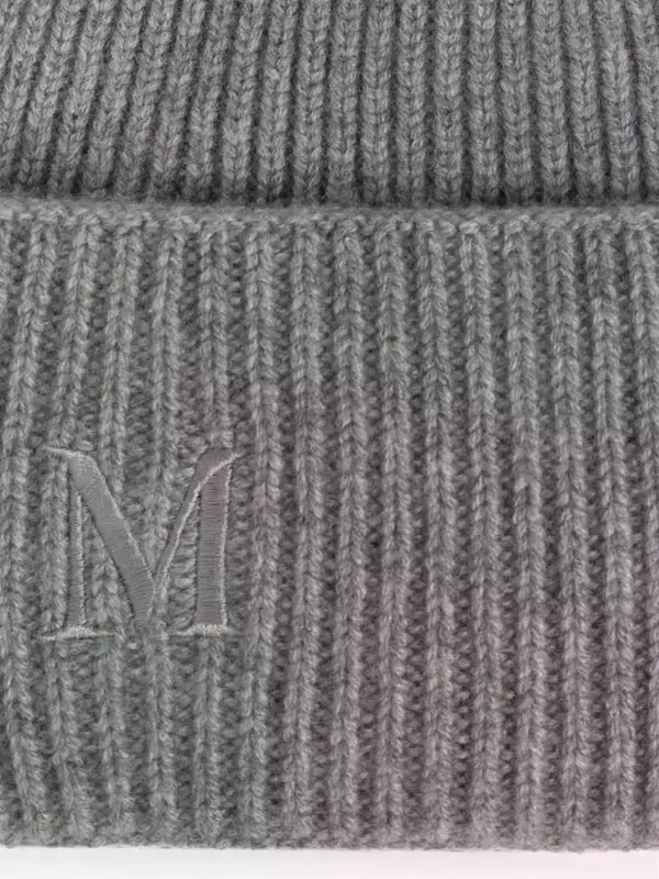 Max Mara Logo-embroidered Beanie Hat
