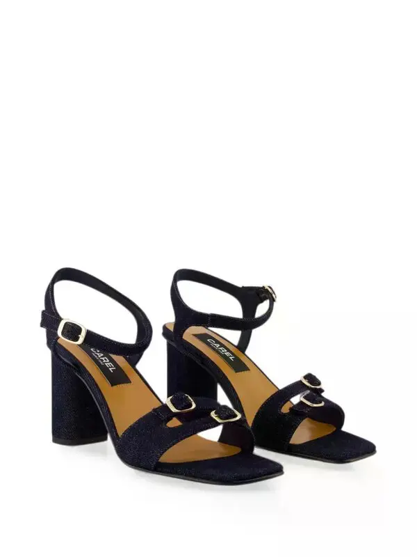 CAREL Angelica Denim Buckle Sandals