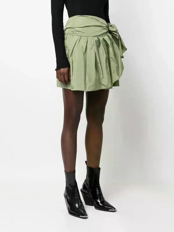 Alberta Ferretti Side Tie-fastening Detail Shorts - Green