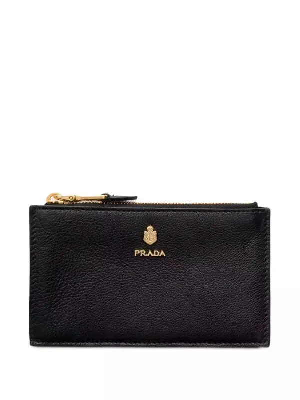 Prada Leather Card Holder - Black