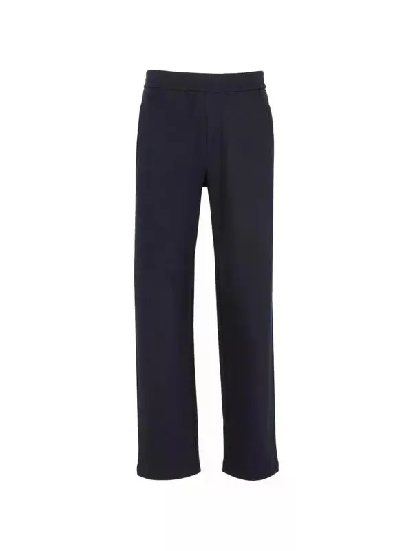 Emporio Armani Jersey Piqué Travel Essential Pants - Blue