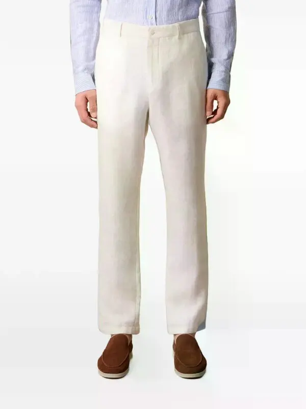 Brooks Brothers Straight-leg Linen Trousers