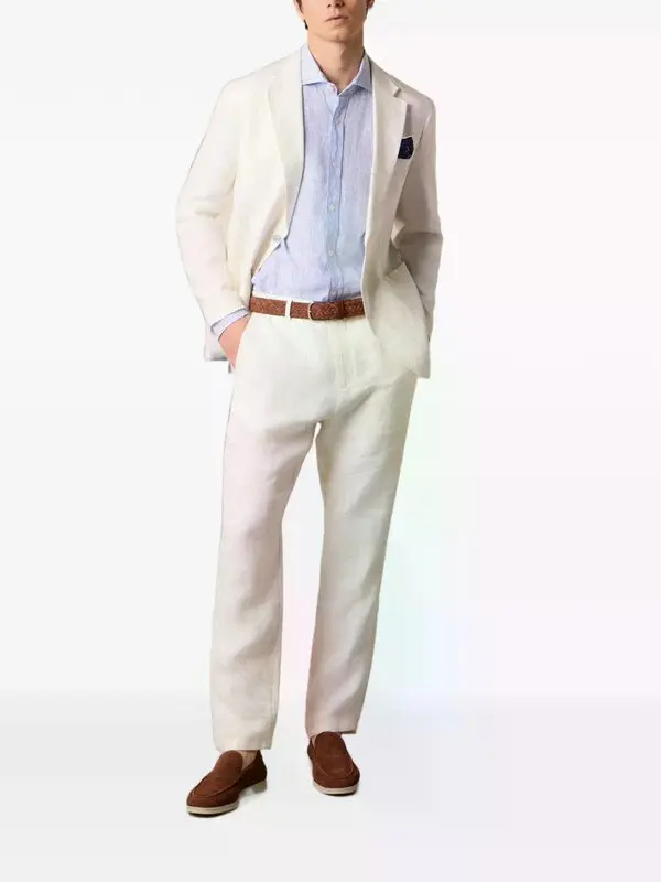 Brooks Brothers Straight-leg Linen Trousers