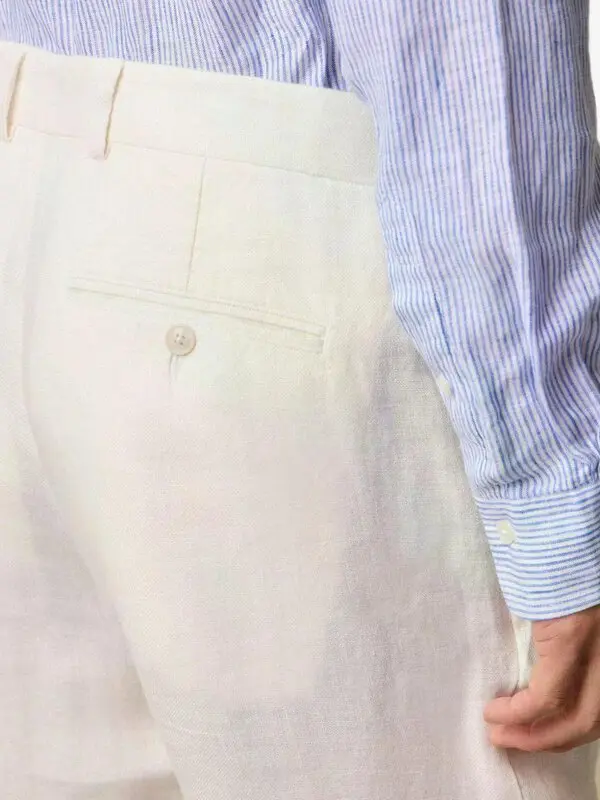 Brooks Brothers Straight-leg Linen Trousers