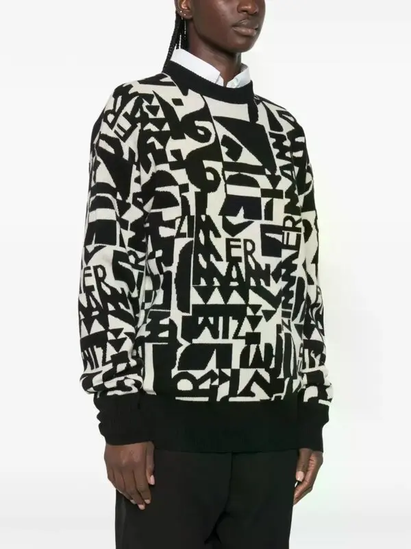Zimmermann Logo-intarsia Knitted Sweater