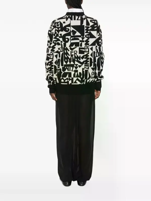Zimmermann Logo-intarsia Knitted Sweater