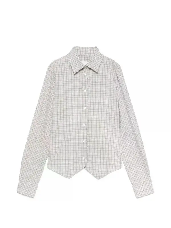 MAISON MARGIELA Check-pattern Handkerchief-hem Shirt