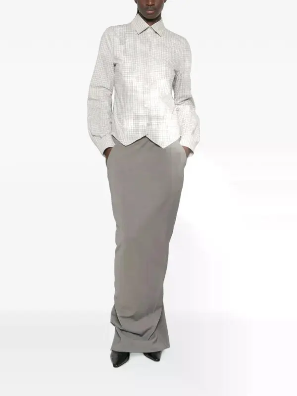 MAISON MARGIELA Check-pattern Handkerchief-hem Shirt