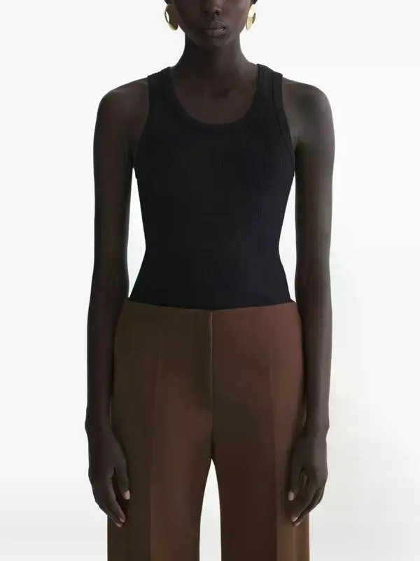 MUGLER Ribbed Tank Top