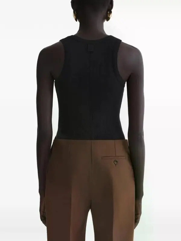 MUGLER Ribbed Tank Top