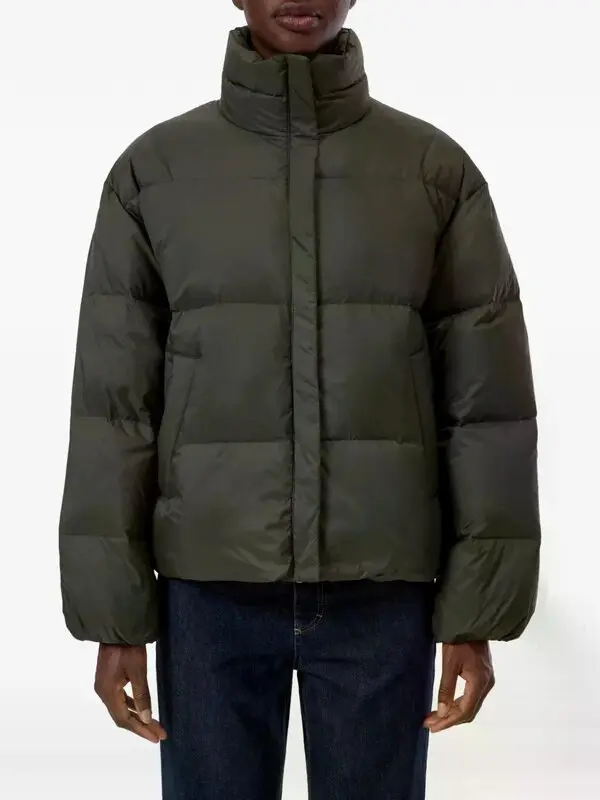 Closed Quilted High-neck Jacket