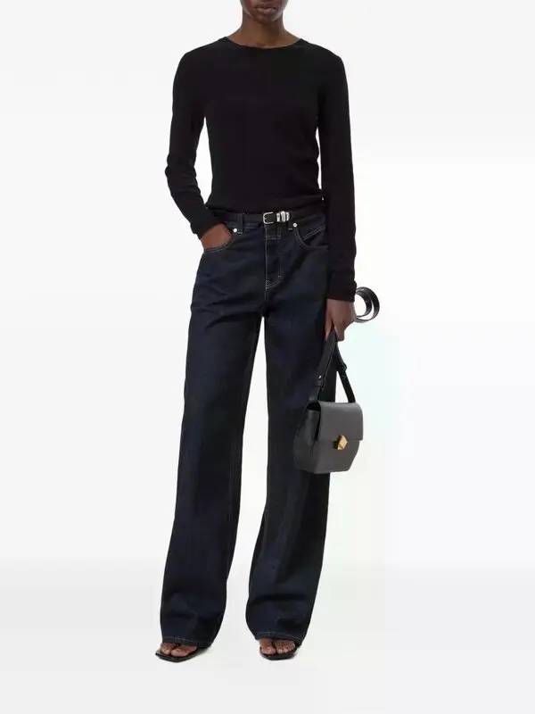Closed Crew-neck Long-sleeve Sweater