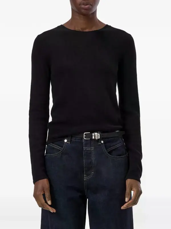 Closed Crew-neck Long-sleeve Sweater