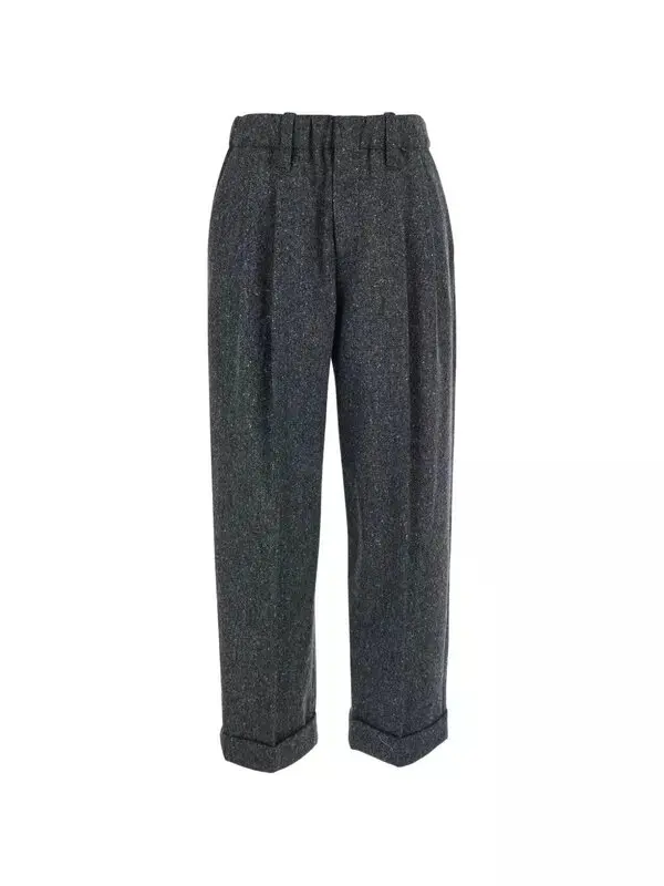 Brunello Cucinelli Pleated Turn-up Trousers