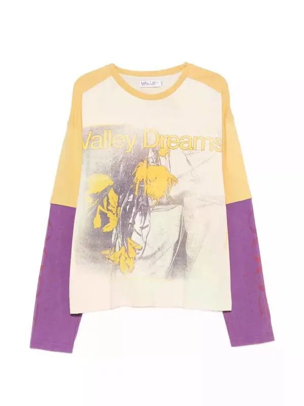 VALE FOREVER Graphic-print Layered Sweater
