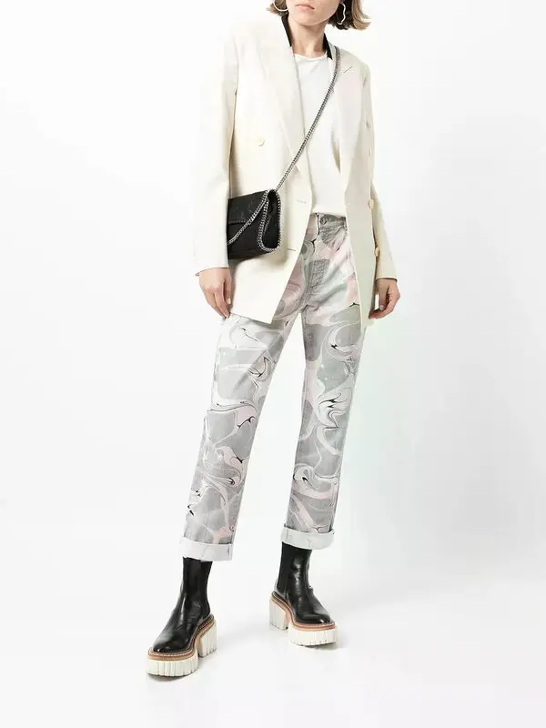 Stella McCartney High-rise Abstract-print Jeans