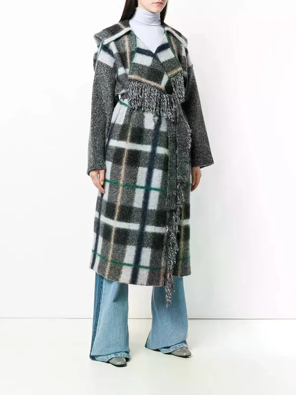 Stella McCartney Checked Belted Cardigan