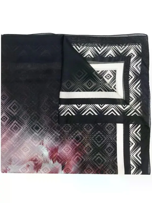 Alberta Ferretti Geometric-print Silk Scarf