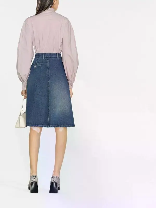 Alberta Ferretti Pointed Balloon-sleeved Shirt