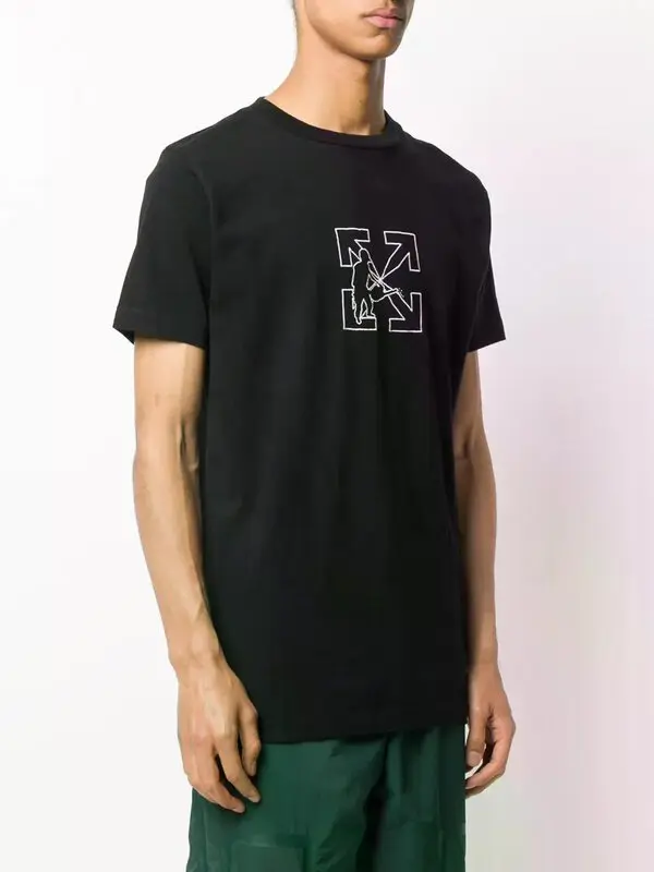 Off-White Worker Embroidered T-shirt