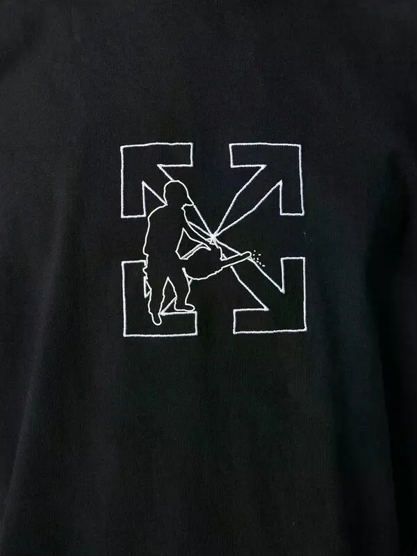 Off-White Worker Embroidered T-shirt