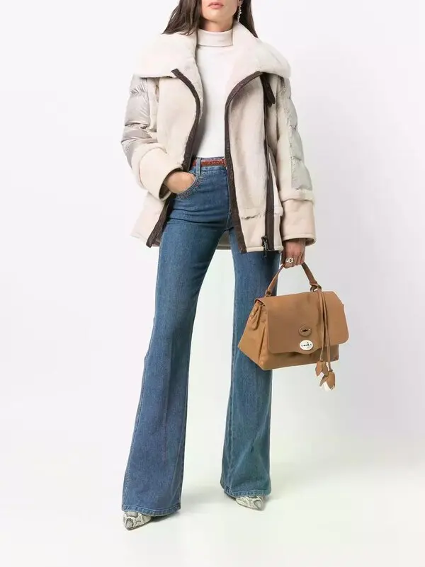 MOORER Escorial Padded Leather Jacket