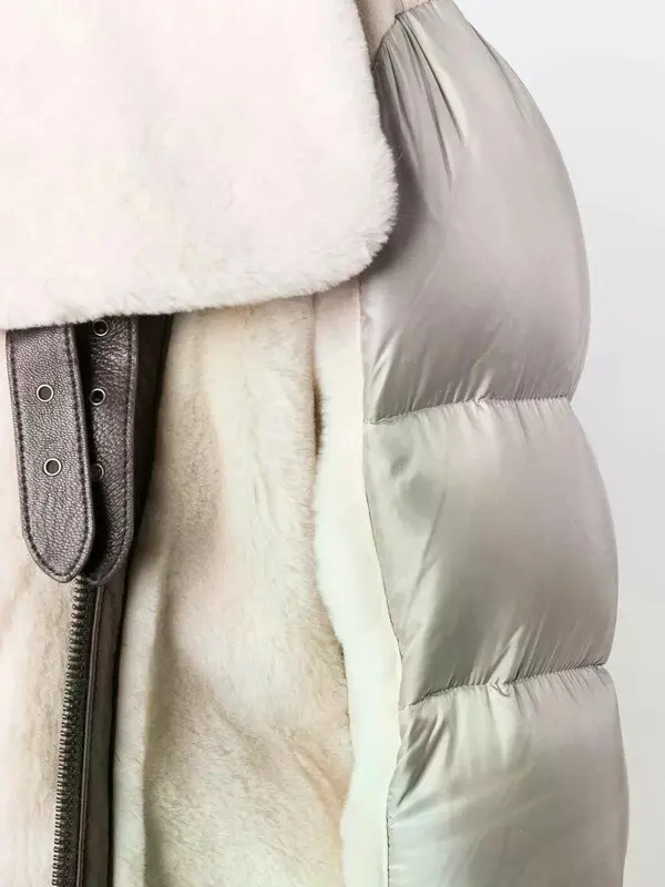 MOORER Escorial Padded Leather Jacket