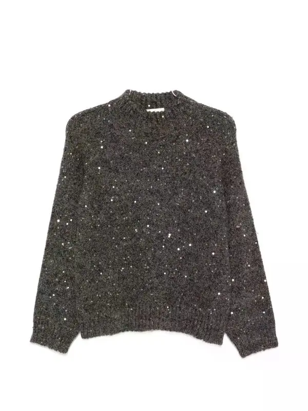 PANICALE Sequin-embellished High-neck Sweater