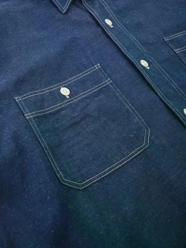 KAPTAIN SUNSHINE Contrast-stitch Chest-pockets Shirt