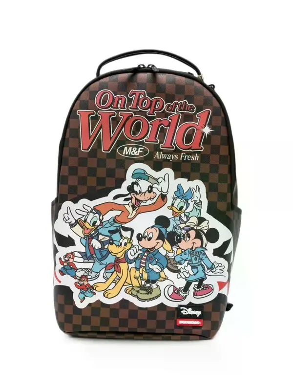 SPRAYGROUND Check-print Disney Mickey & Friends Backpack