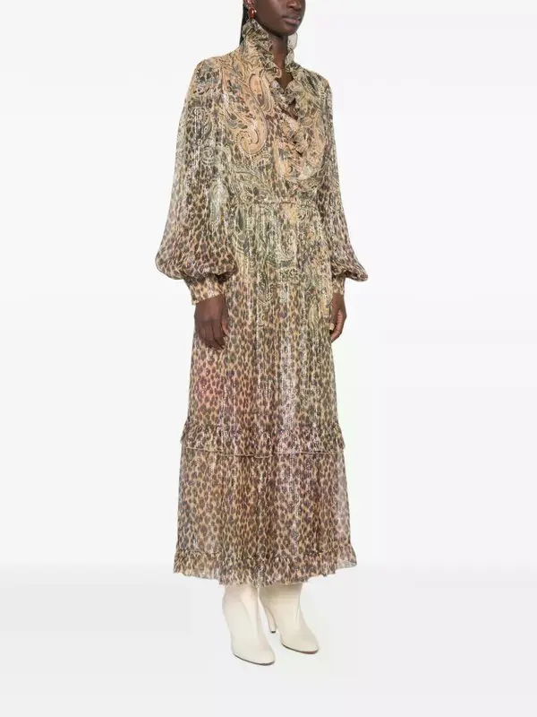 Etro Paisley Leopard-print Maxi Dress
