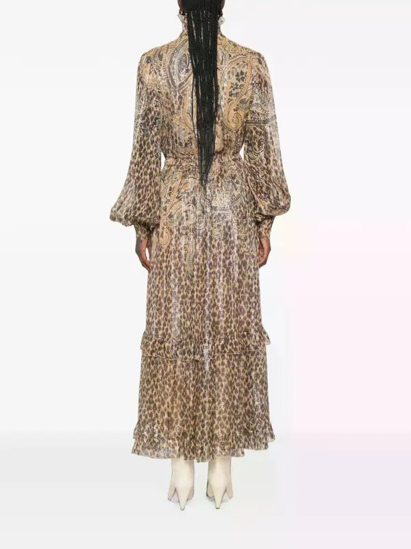 Etro Paisley Leopard-print Maxi Dress