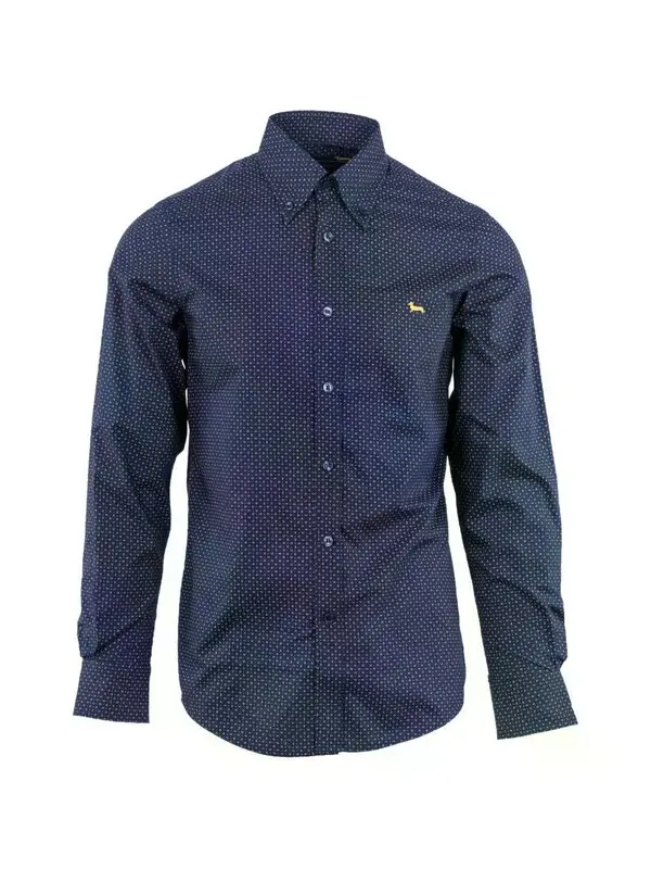 HARMONT & BLAINE Geometric-print Button-down Shirt
