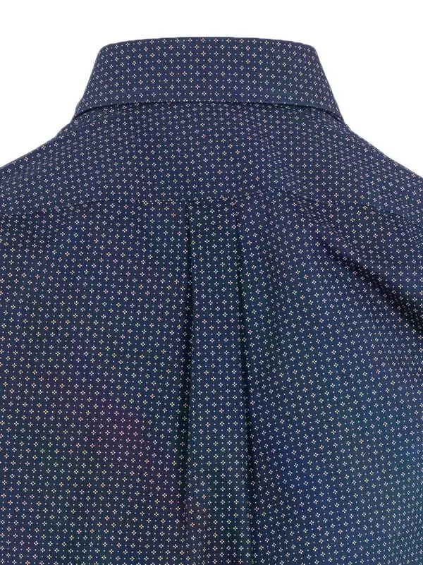 HARMONT & BLAINE Geometric-print Button-down Shirt