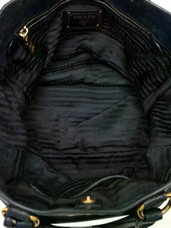 Prada 2010-2026 Vitello Shine Open Convertible Tote Satchel