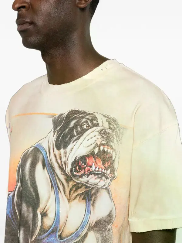 VALE FOREVER Graphic-print Distressed T-shirt
