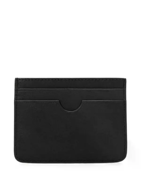 AMI Paris Cowhide Leather Card Holder With De Coeur