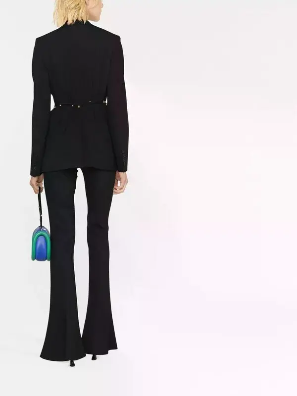 Stella McCartney Jewel-belt Single-breasted Blazer - Black