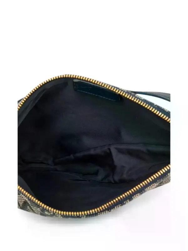 Dior 2001 Mini Diorissimo Canvas Saddle Pochette Shoulder Bag