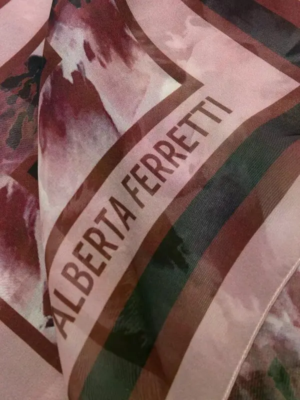 Alberta Ferretti Floral-print Silk Scarf