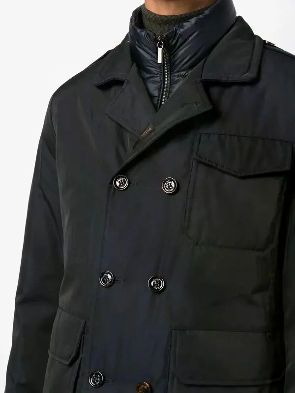 MOORER Boeri-wco Double-breasted Windbreaker