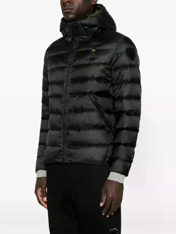 BLAUER. Quilted Hooded Jacket