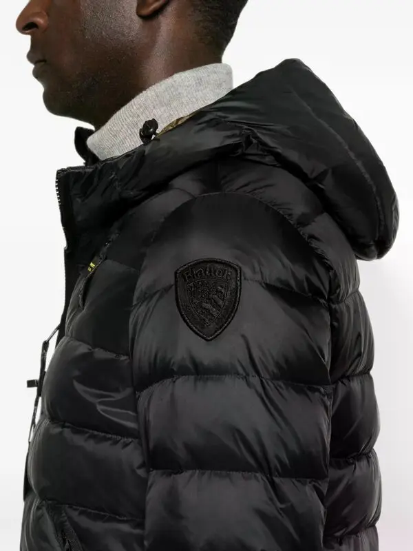 BLAUER. Quilted Hooded Jacket