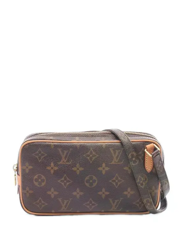 LOUIS VUITTON Monogram Pochette Marly Bandouliere Crossbody Bag - Brown