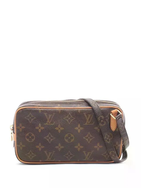 LOUIS VUITTON Monogram Pochette Marly Bandouliere Crossbody Bag - Brown
