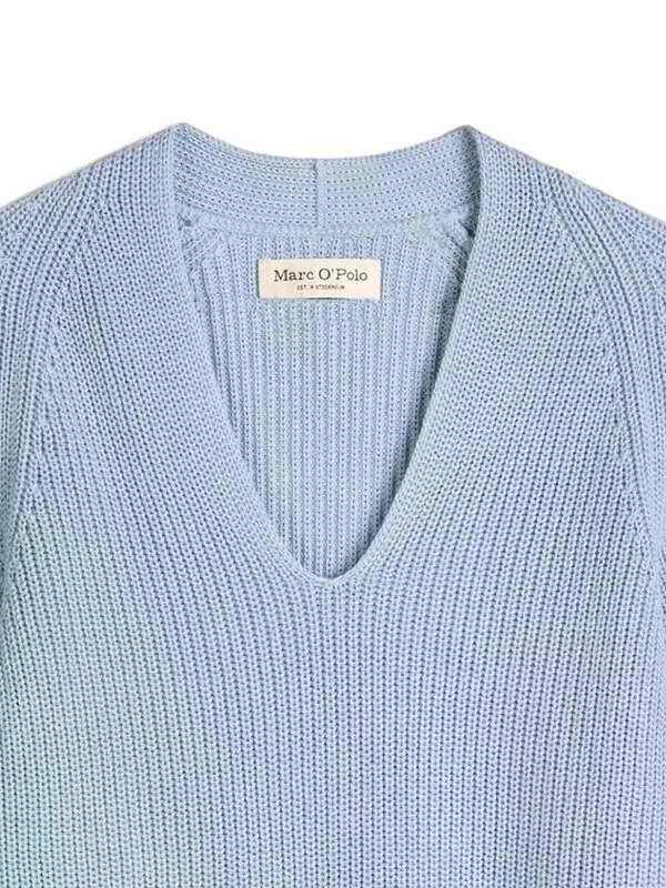 Marc O'polo Ribbed Knit V-neck Sweater